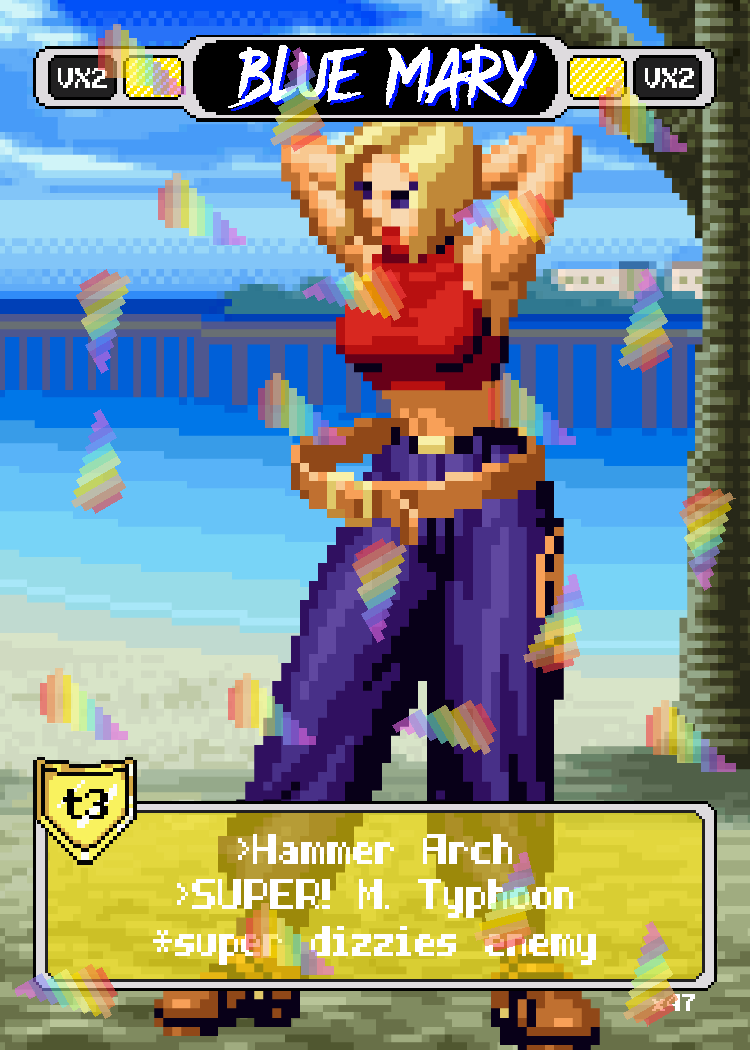 Blue Mary Hula Hoop - Pixel Vixen #47 – Pixel X