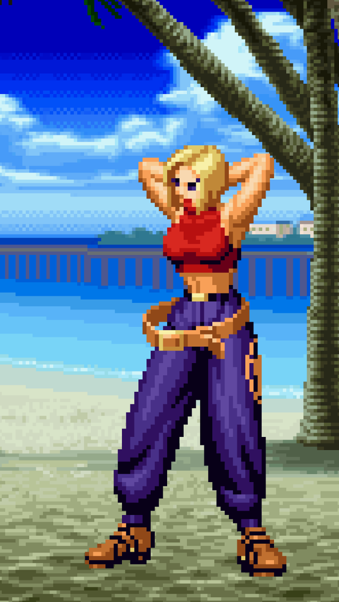Blue Mary Hula Hoop - Pixel Vixen #47 – Pixel X